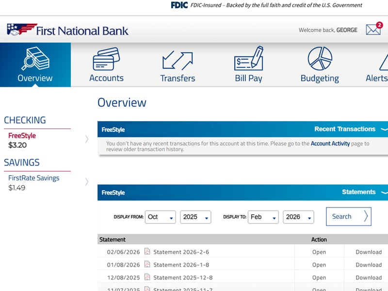 Direct Deposit Switch | First National Bank