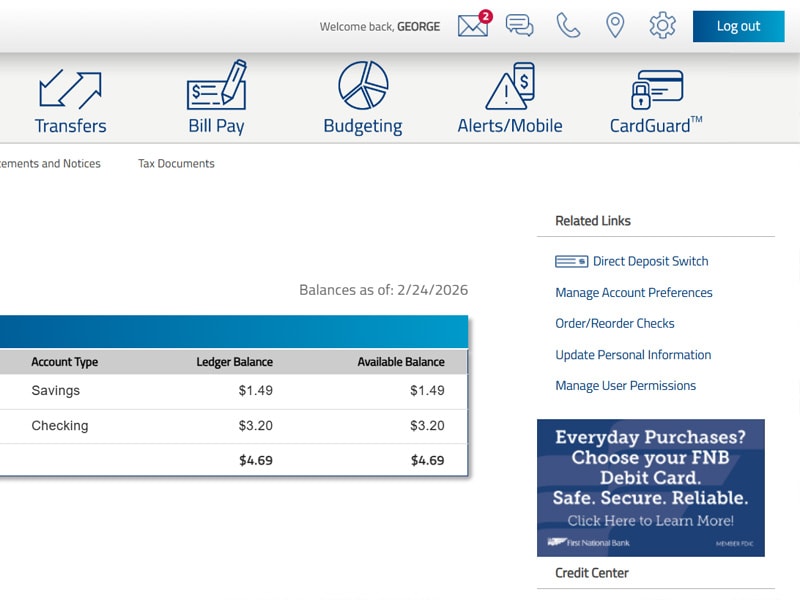Direct Deposit Switch | First National Bank