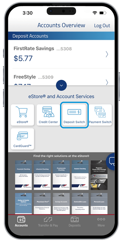 Direct Deposit Switch | First National Bank